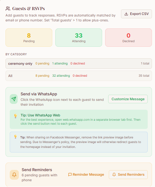 Digital Wedding Invitations & RSVP Tracking | WooowInvites